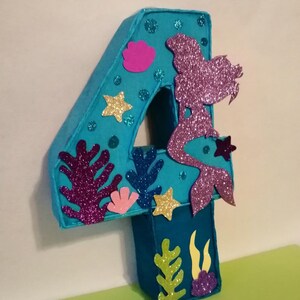 The Little Mermaid Pinata, the Little Mermaid Birthday Party, Mermaid ...
