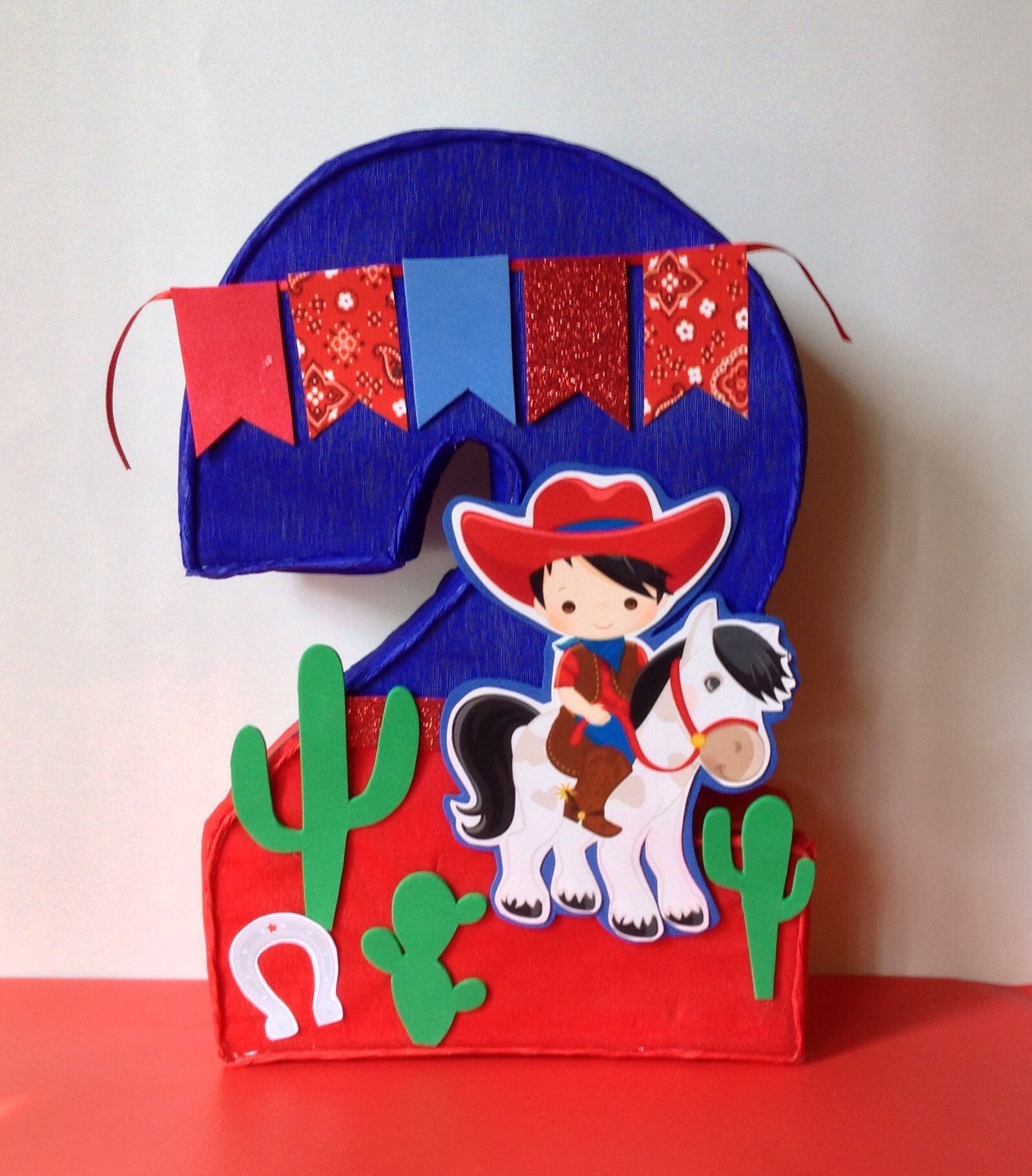 Cowboy Pinata Cowboy Birthday Party Wester Birthday Party - Etsy