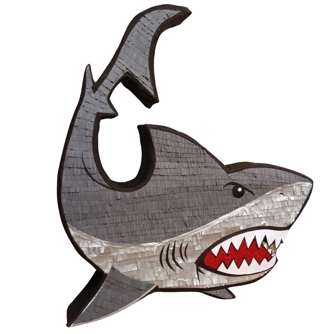 Shark Pinata, Shark Birthday Party, Sharks Birthday, Sharks Pinatas ...
