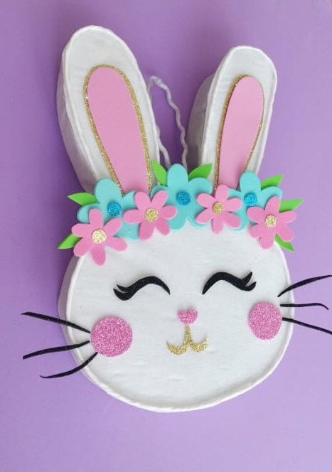 Big Easter Bunny Pinata Bunnies Party Easter Bunny Pinata | Etsy