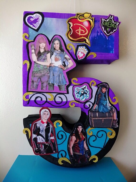 Descendants Pinata Descendants Party Descendants Birthday - Etsy