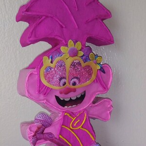 Poppy Pinata Trolls Pinata Trolls Party Themed Trolls Birthday Party ...