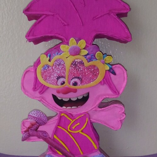 Poppy Pinata Trolls Pinata Trolls Party Themed Trolls Birthday - Etsy
