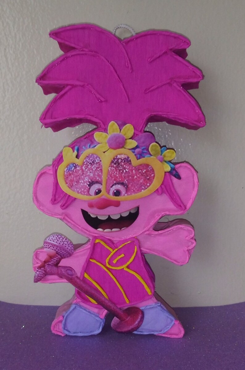 Poppy Pinata Trolls Pinata Trolls Party Themed Trolls Birthday - Etsy