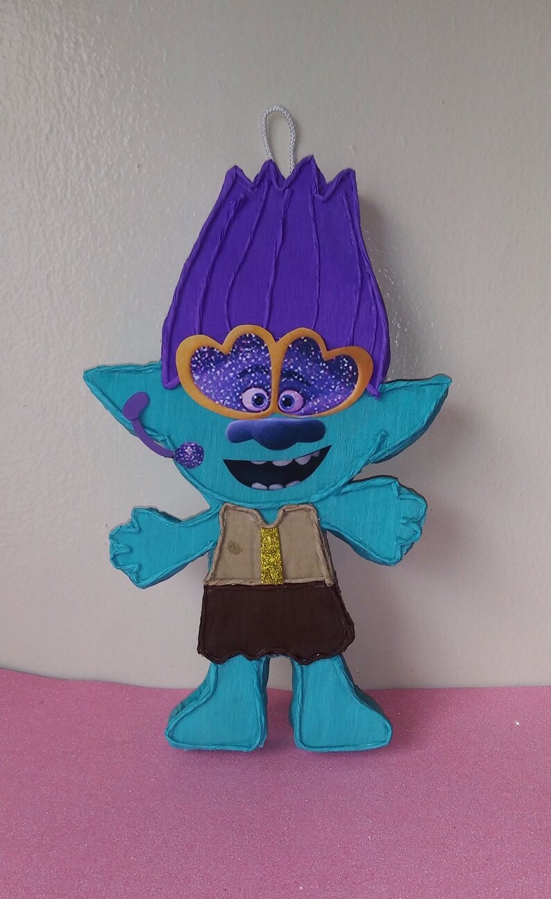 Trolls Pinata Trolls Party Themed Trolls Birthday Party - Etsy