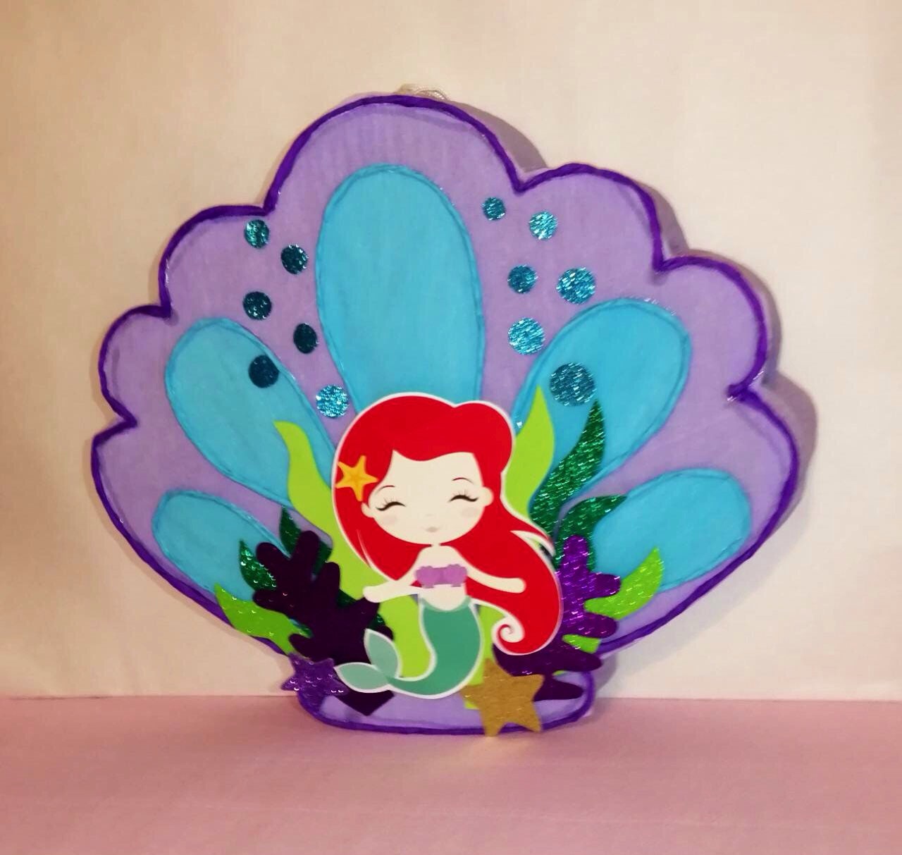 The Little Mermaid Pinata, the Little Mermaid Birthday Party, Mermaid ...