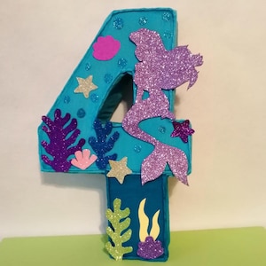 The Little Mermaid Pinata, the Little Mermaid Birthday Party, Mermaid ...
