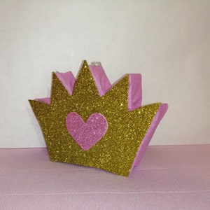 Crown Princess Pinata, Crown Gold and Pink Birthday Party, Princess ...