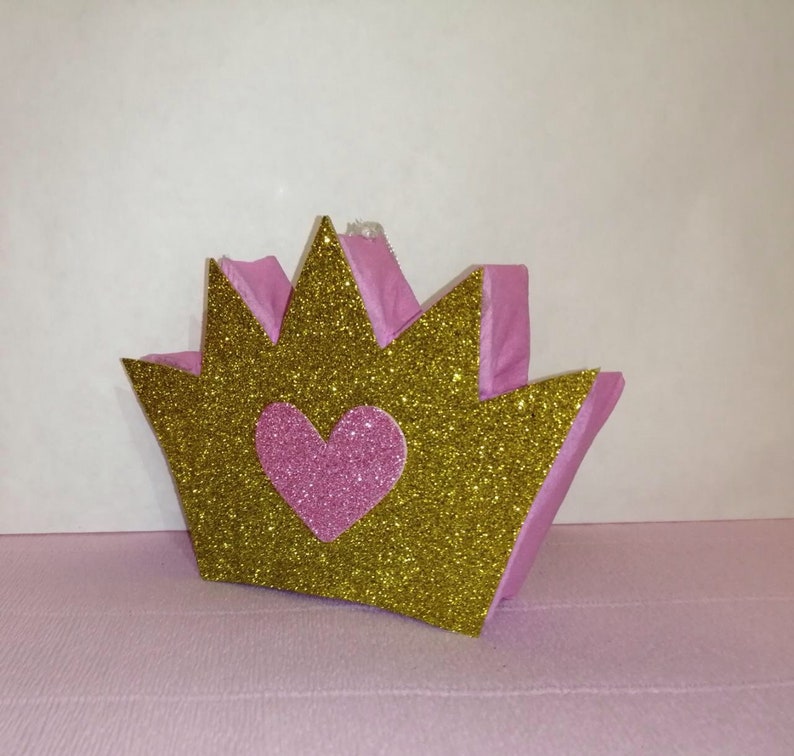 Crown Princess Pinata Crown Gold and Pink Birthday Party - Etsy