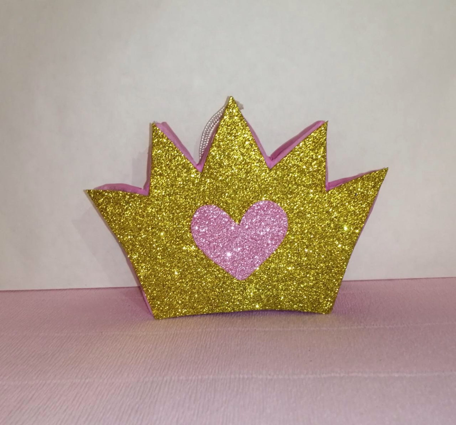 Crown Princess Pinata Crown Gold and Pink Birthday Party - Etsy