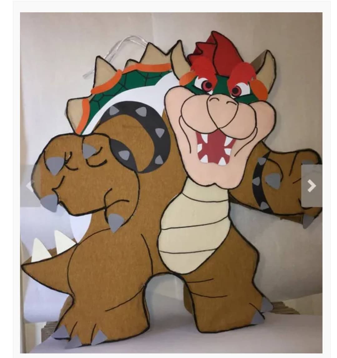 Bowser Pinata Mario Bros Party Bowser Party Bowser Birthday - Etsy