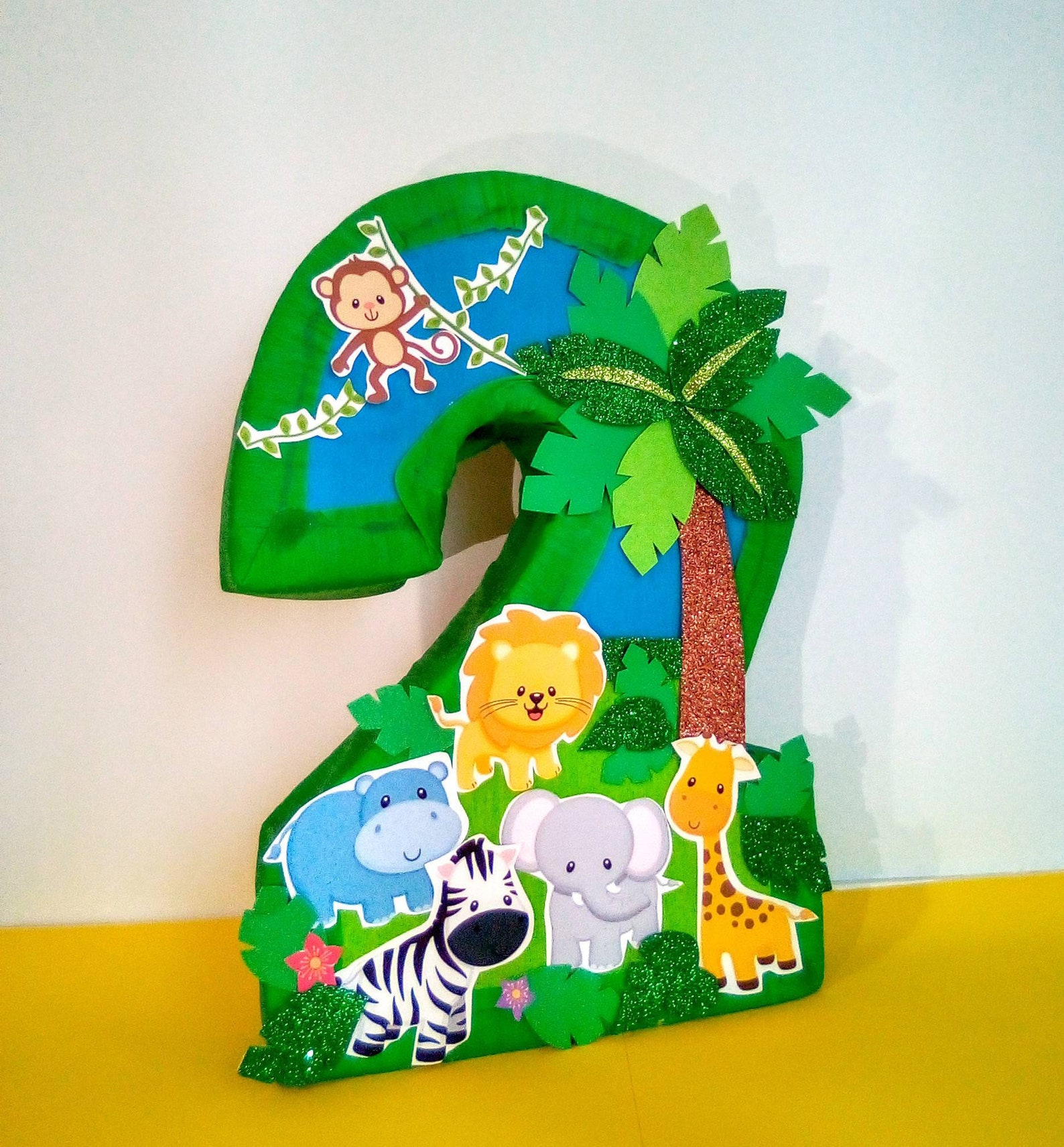 Animal Jungle Pinata Safari Pinata Jungle Birthday Party - Etsy