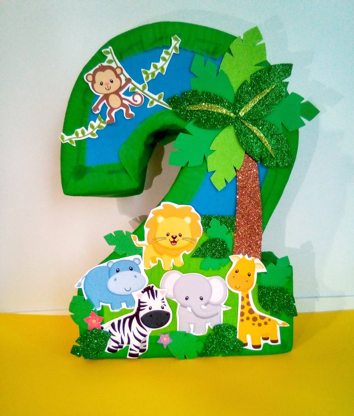 Animal Jungle Pinata Safari Pinata Jungle Birthday Party - Etsy