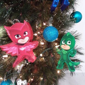 Pj Mask Ornaments Inspired Pj Mask Ornament Pj Mask Mini Pinatas Pj ...