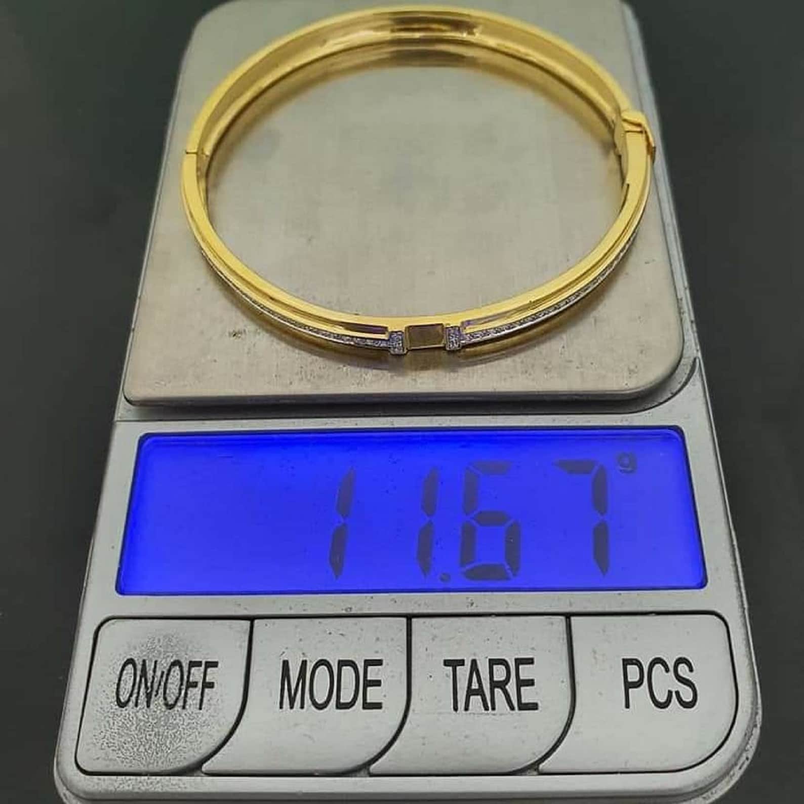 Diamond Bangle Side Trim Unique Design Gorgeous Gift for Women | Etsy