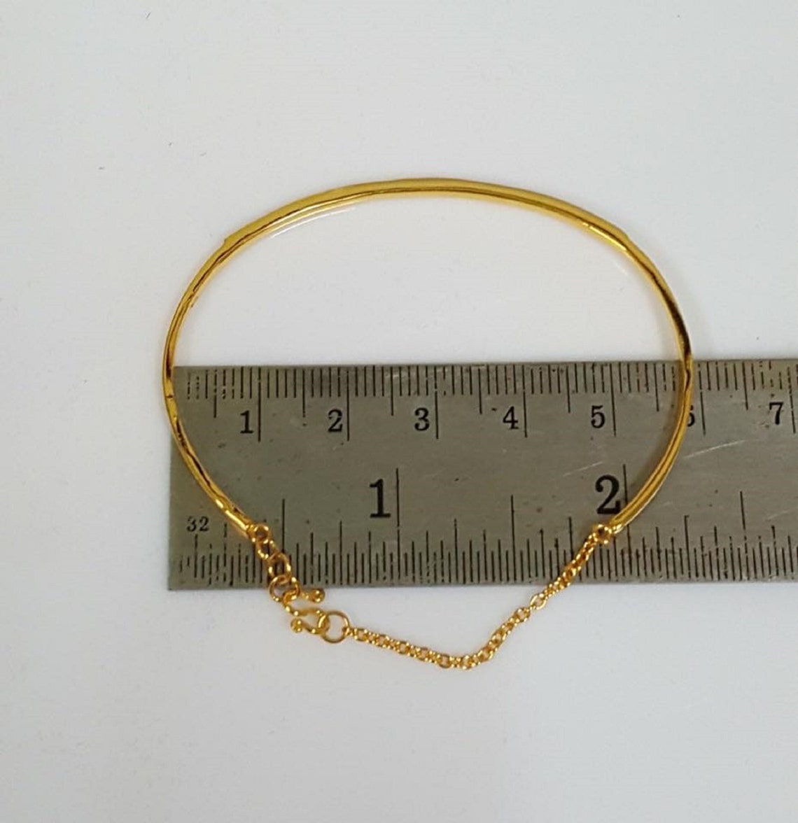 One Row Bangle Chain Diamond Bangle for Women Gold Bangle - Etsy