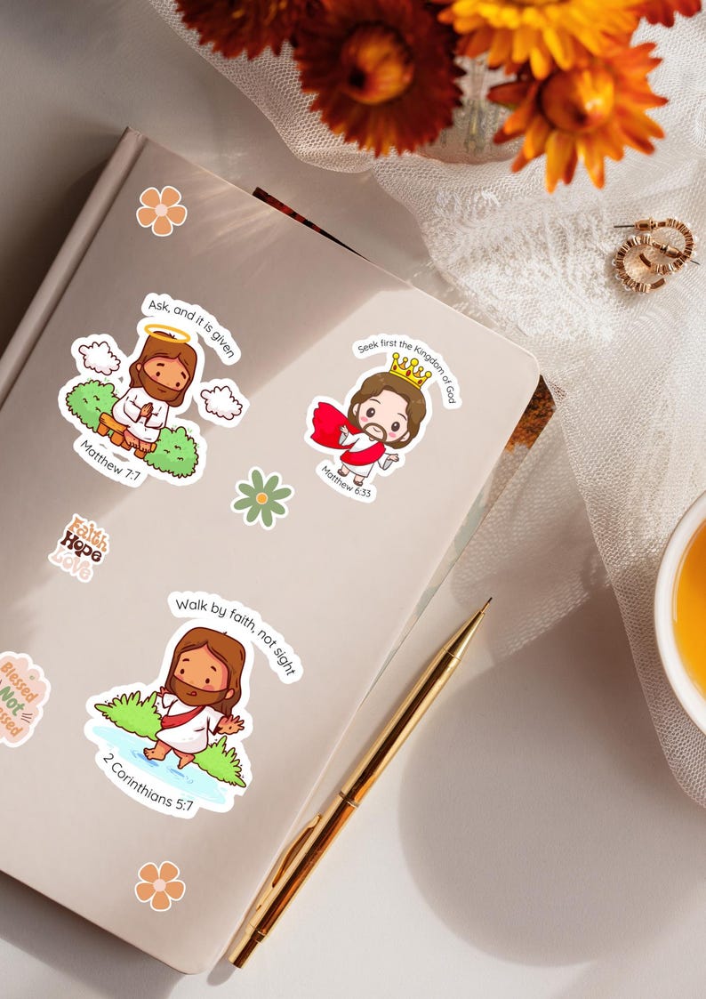 Cute Jesus Stickers for Bible Journaling & Planners - Etsy