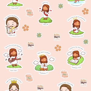 Cute Jesus Stickers for Bible Journaling & Planners - Etsy