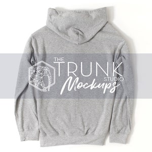 18600 Mockup SPORT GREY, Front and Back Mock Up, Gildan 18600 Mockup ...