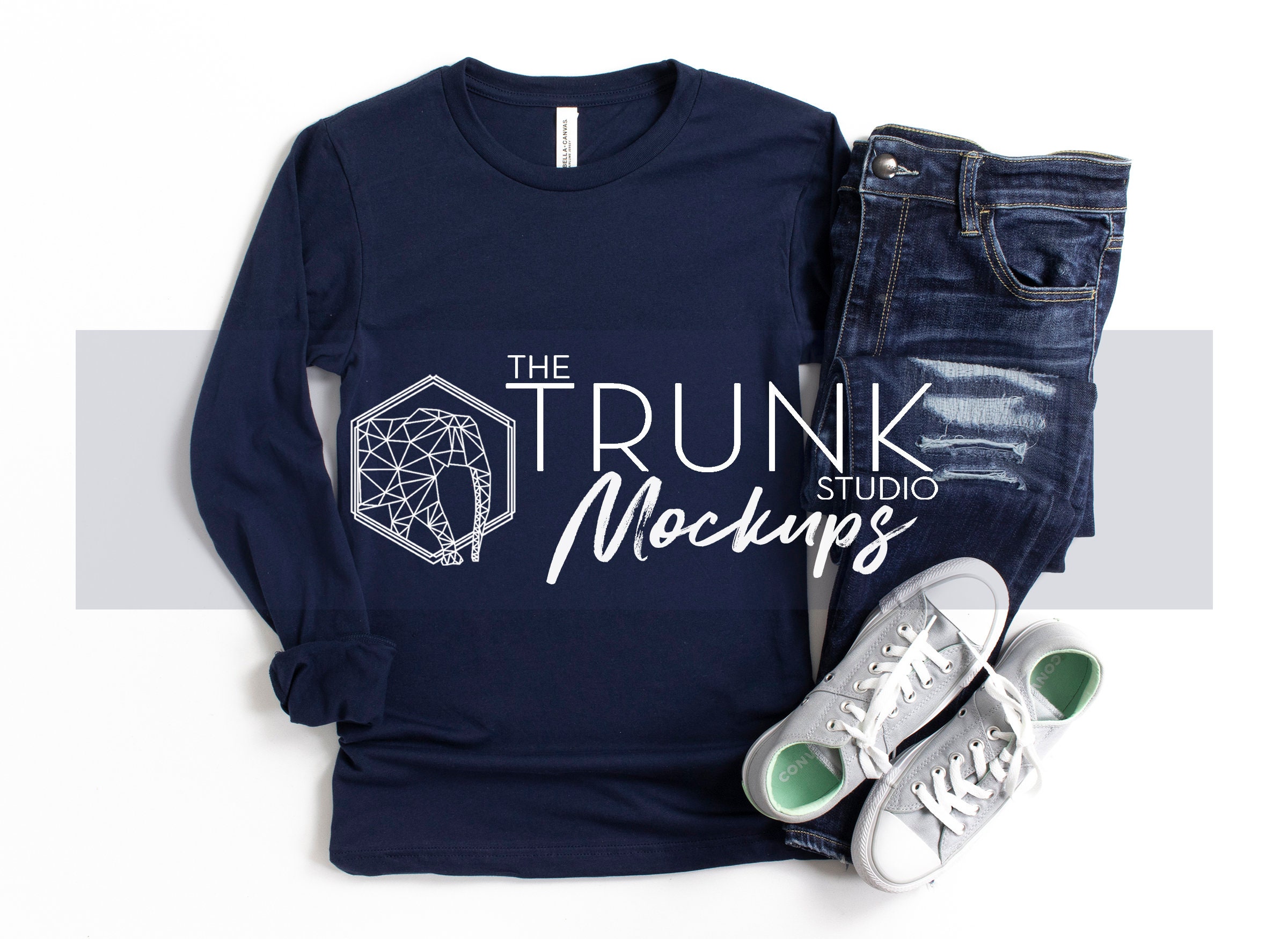 3501 NAVY Mockup Navy Long Sleeve Mockup 3501 Mockup Navy - Etsy