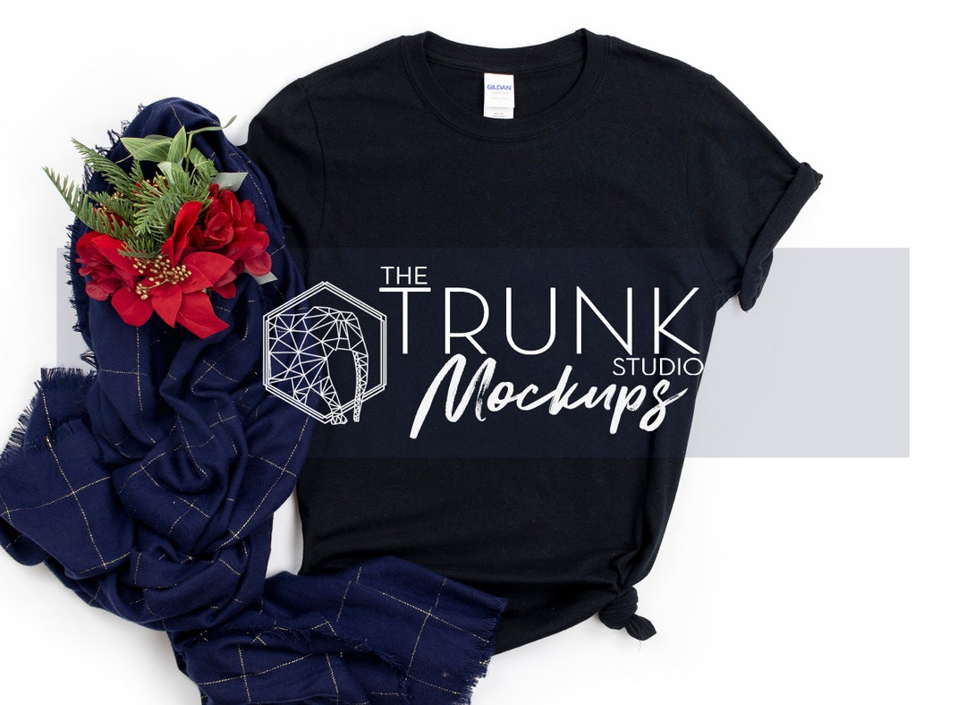 64000 BLACK Mockup Gildan 64000 Mockup CHRISTMAS Black 64000 - Etsy