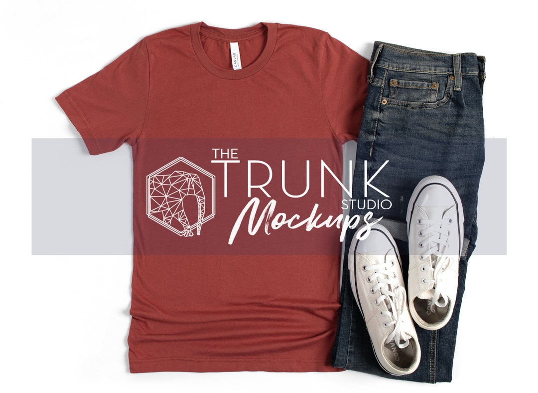 3001 RUST Mockup Rust Shirt Mockup 3001 Mock Up 3001 Bella - Etsy