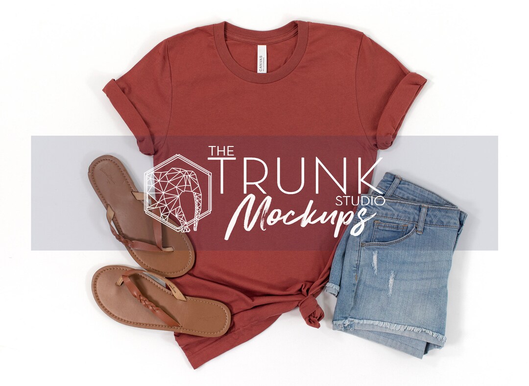 3001 Rust Mockup, RUST 3001 Bella Canvas Mockup, Rust Shirt Mockup ...
