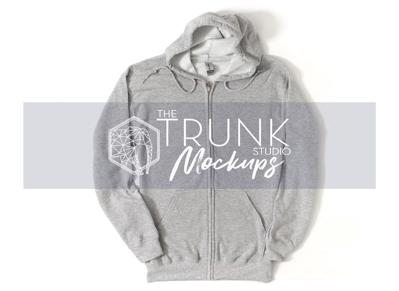 18600 Mockup SPORT GREY Front and Back Mock Up Gildan 18600 - Etsy
