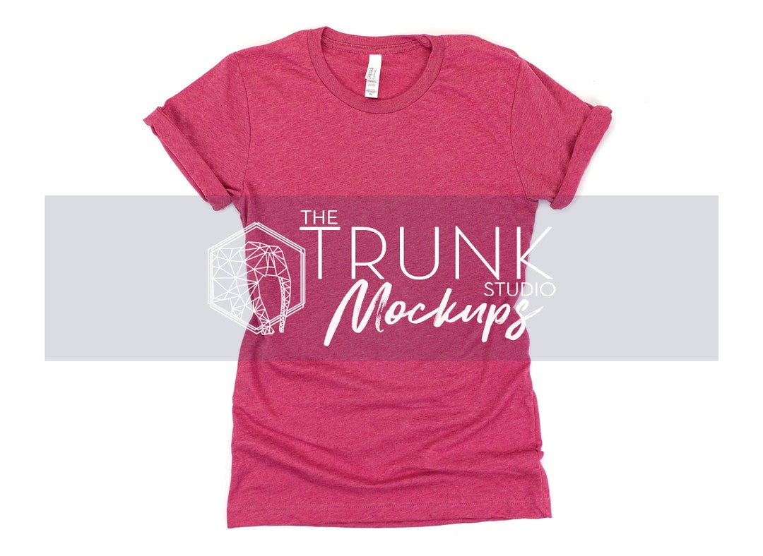 HEATHER RASPBERRY 3001 Mockup, 3001 Mockup Heather Raspberry, Bella ...