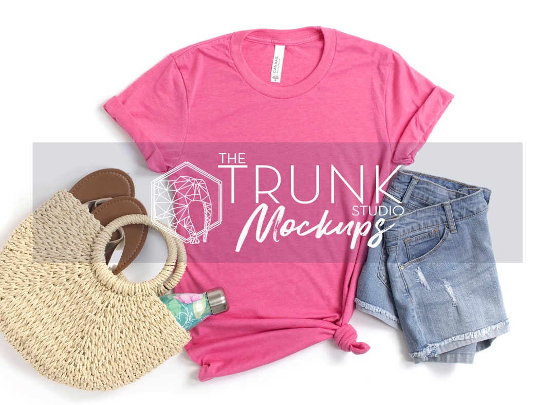 3001 HEATHER CHARITY PINK Mockup, 3001 Mockup Heather Charity Pink ...