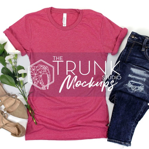 Bella Canvas 3001 Heather Green Mockup Tshirt Mockup With | Etsy