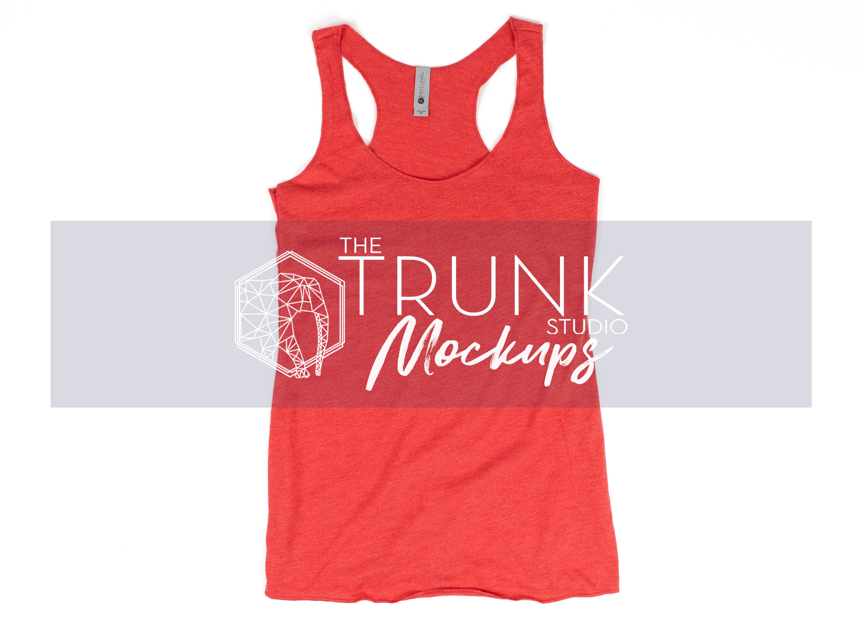 Digital Prints Art & Collectibles Womens Tank Mockup 6733 Vintage Red ...