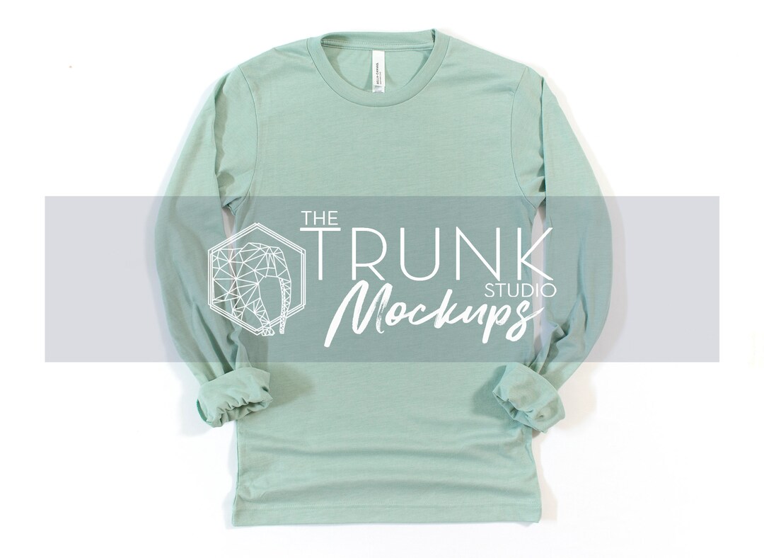 3501 Heather Dusty Blue Mockup, Bella Canvas 3501 Mockup, Heather Dusty ...