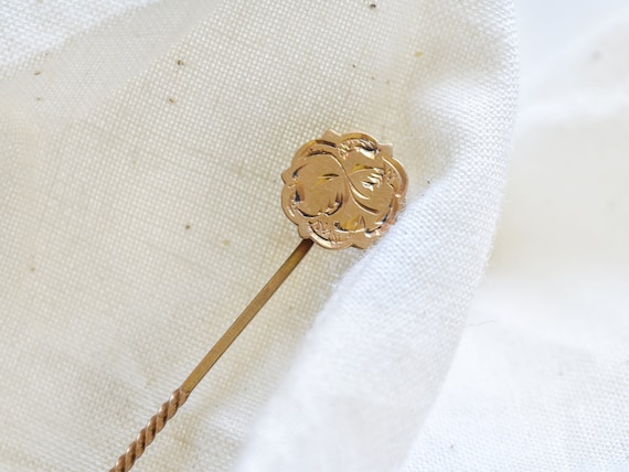 Antique Victorian Small Scalloped Stick Pin Brooch | … - Gem