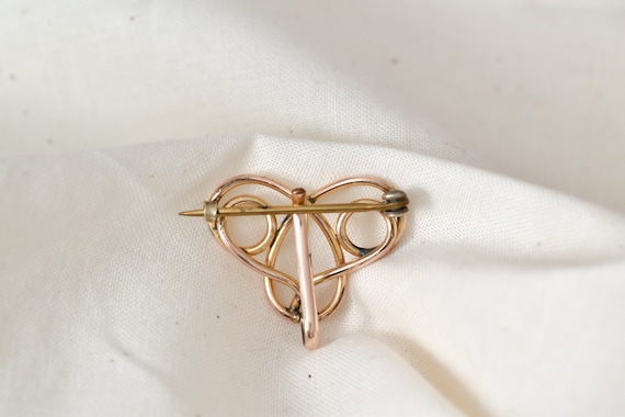 Antique Victorian Infinity Spiral Brooch | Gold Fill … - Gem