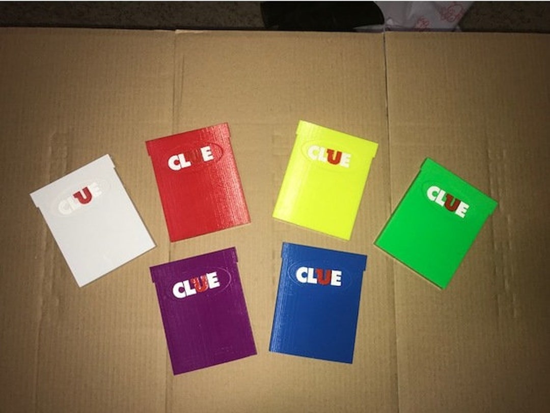 Clue/cluedo Deduction Note Case STL - Etsy