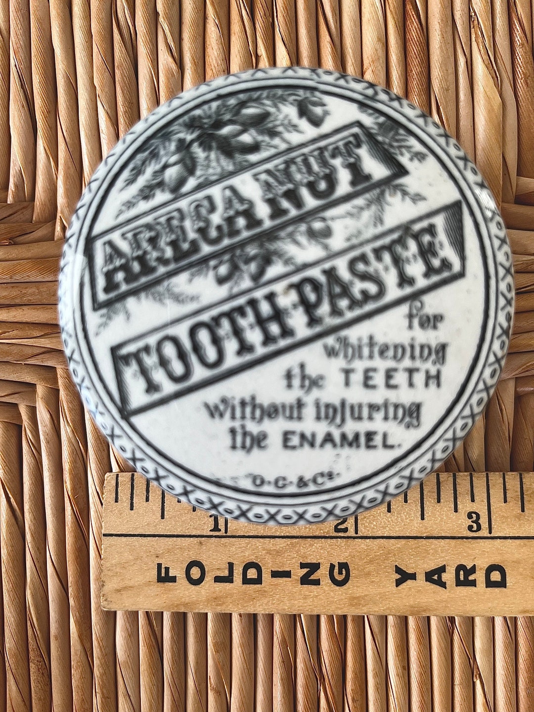 Areca Nut Antique Toothpaste Crock - Etsy