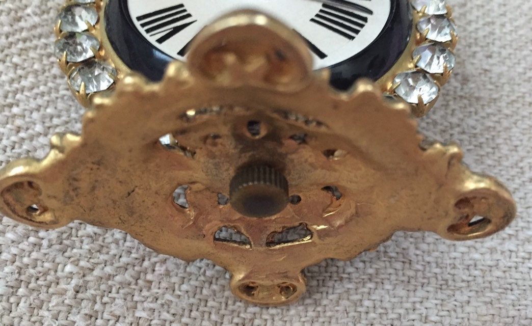 Vintage Vanity Otto Grun Clock. - Etsy