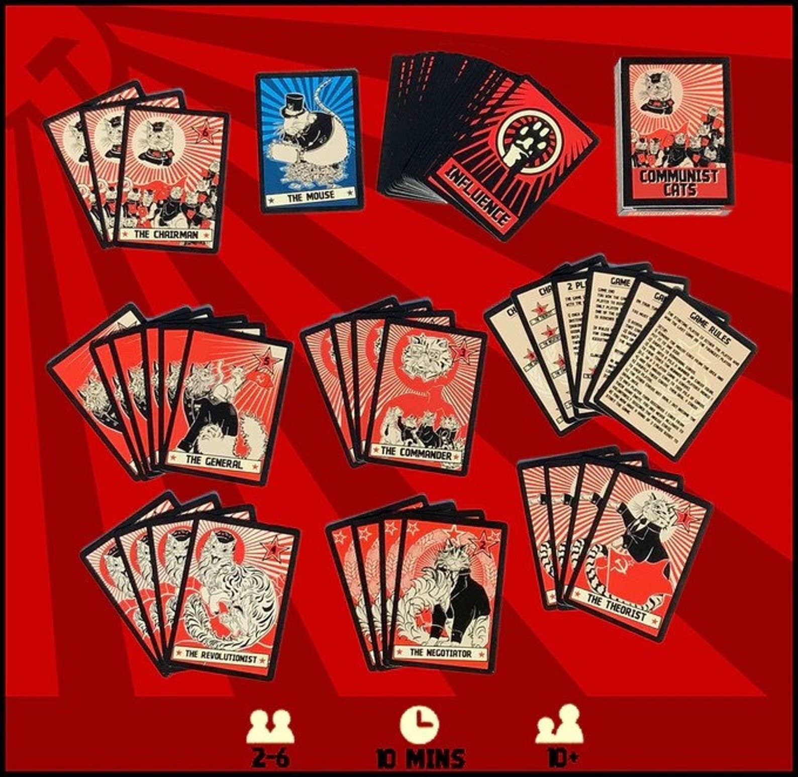 Communist Cats the Card Game - Etsy