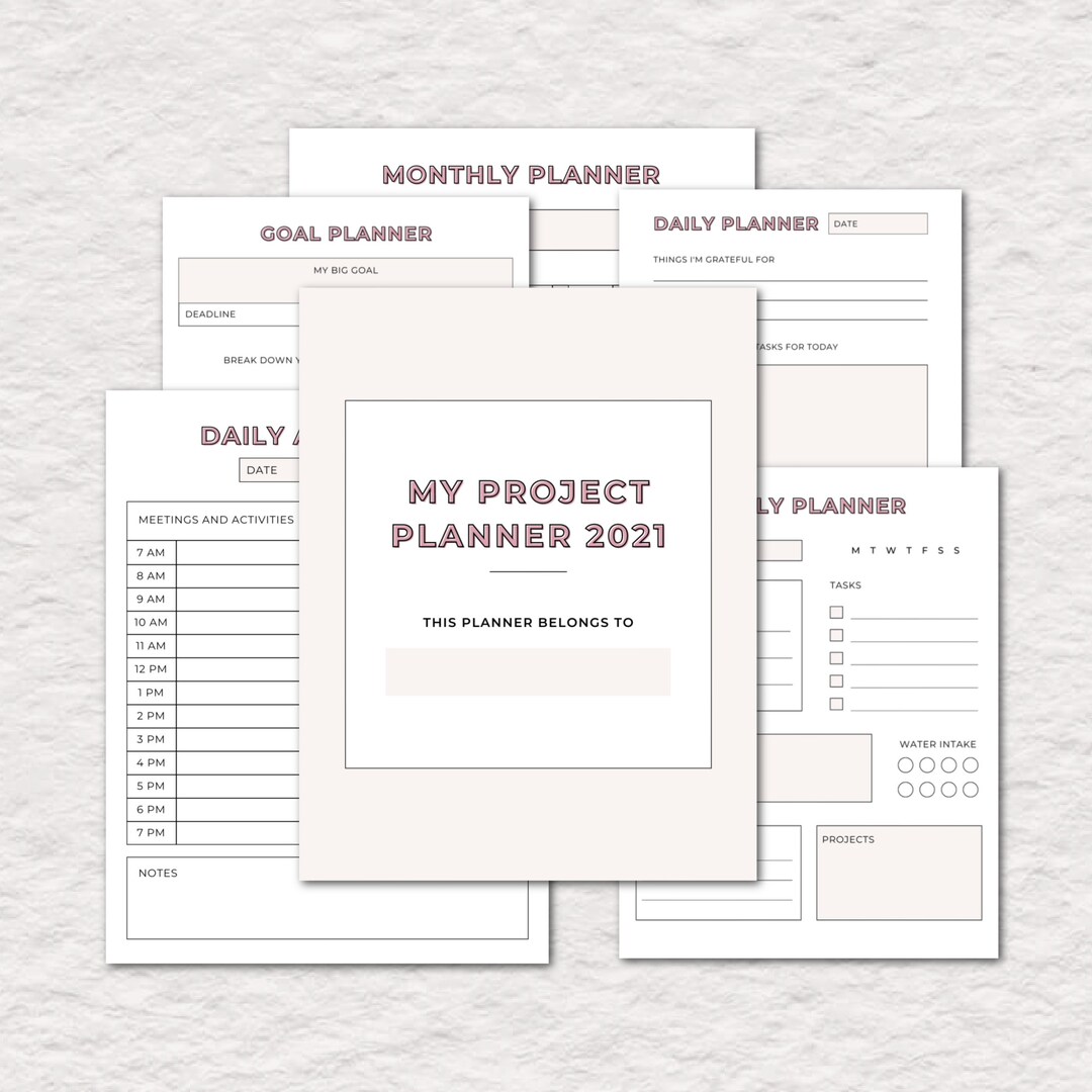 Editable Planner Template - Etsy