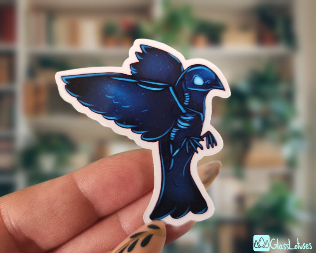 Skeleton Bird Vinyl Sticker: Undead Reanimated Decal - Etsy