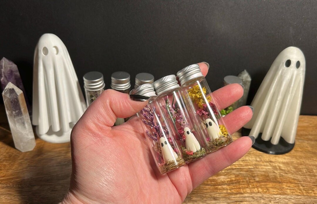 Ghost in a Jar: Glow in the Dark Polymer Clay Terrarium - Etsy