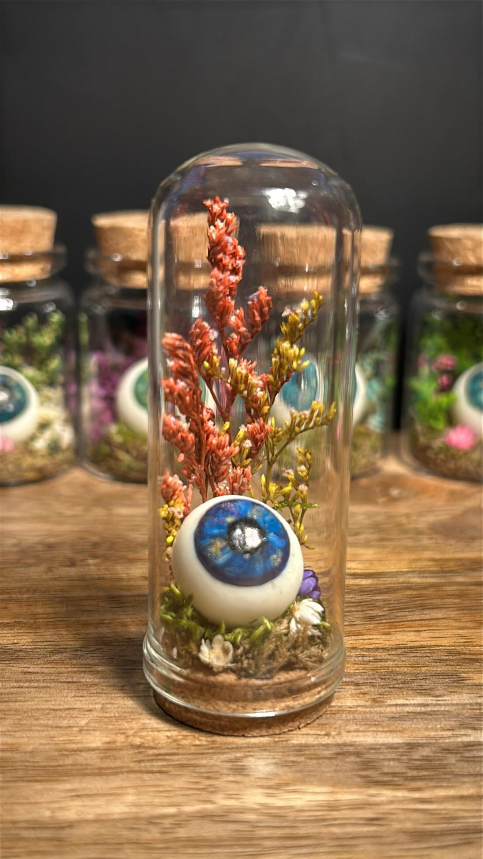 Handmade Glow in the Dark Eye in a Jar, Spooky Terrarium - Etsy
