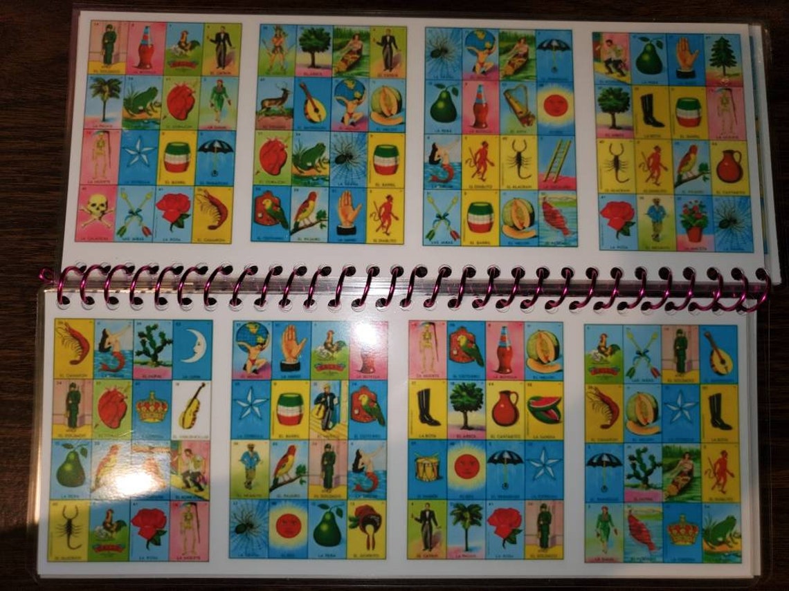 Notebook Mexican Loteria Bingo Chalupa Game 32 Mini Boards | Etsy