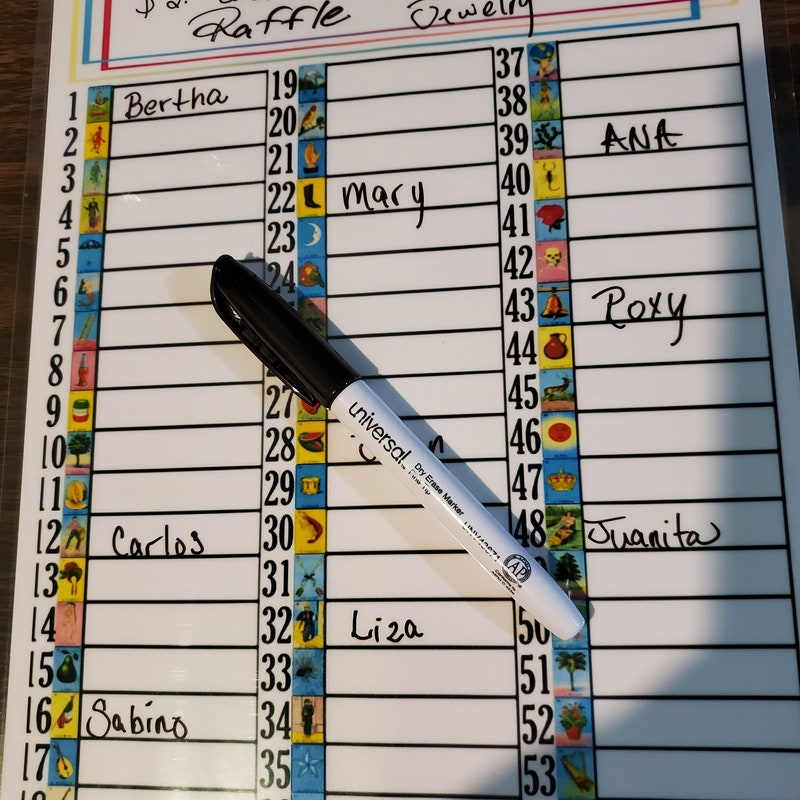 Loteria Raffle - Etsy