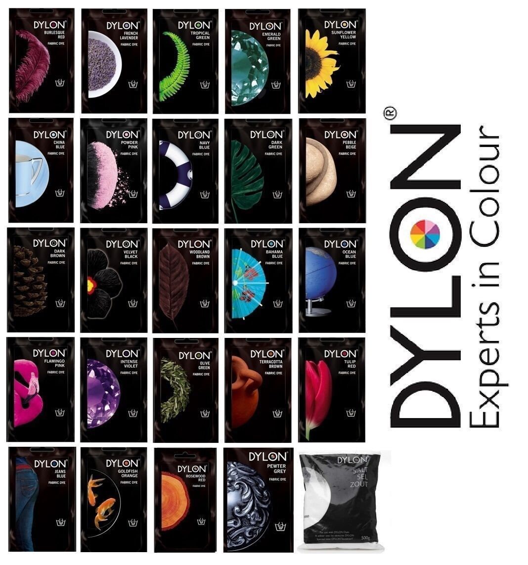 Dylon Permanent Hand Fabric Dye 50g Choose Colour - Etsy
