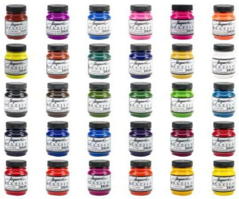 Jacquard "textile Color" Fabric Paint - Choose From 40 Colours - Etsy