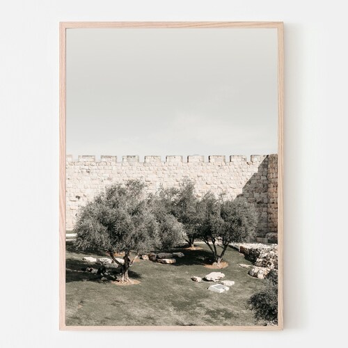 Jerusalem Print Blue Sky Jerusalem Wall Poster Holy Land - Etsy