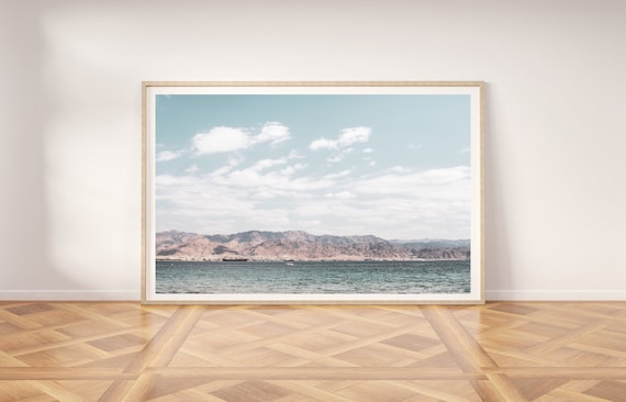 Desert Mountains Print Printable Wall Art Eilat Israel | Etsy