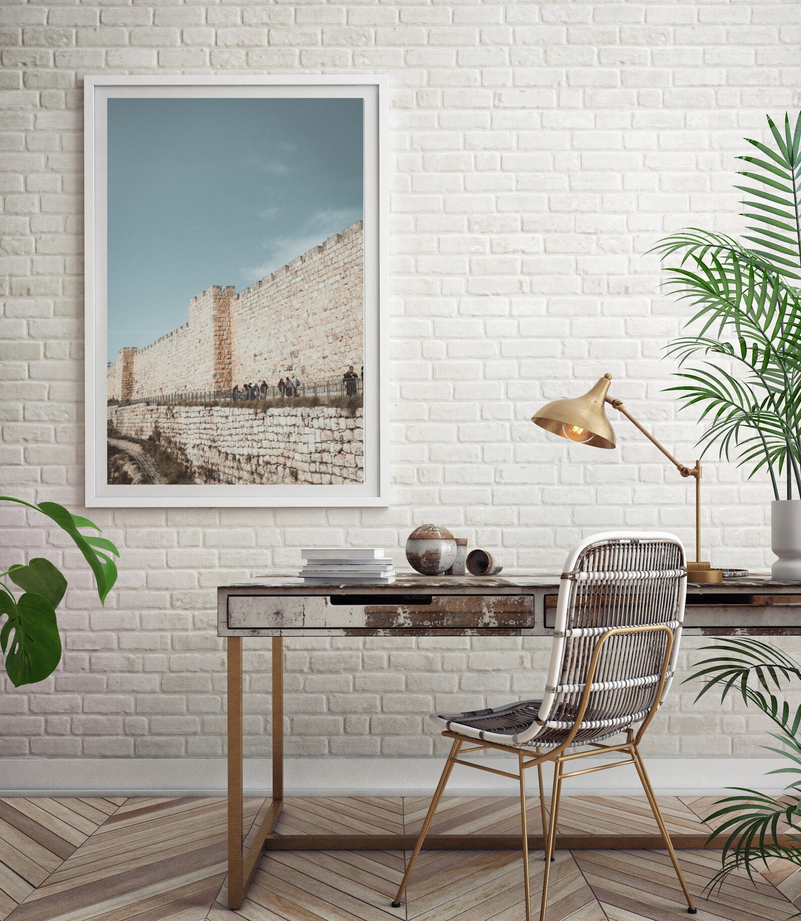 Jerusalem Print Blue Sky Jerusalem Wall Poster Holy Land | Etsy